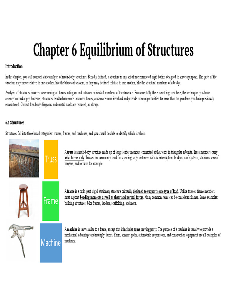 Analyzing Equilibrium in Structures | PDF | Truss | Force