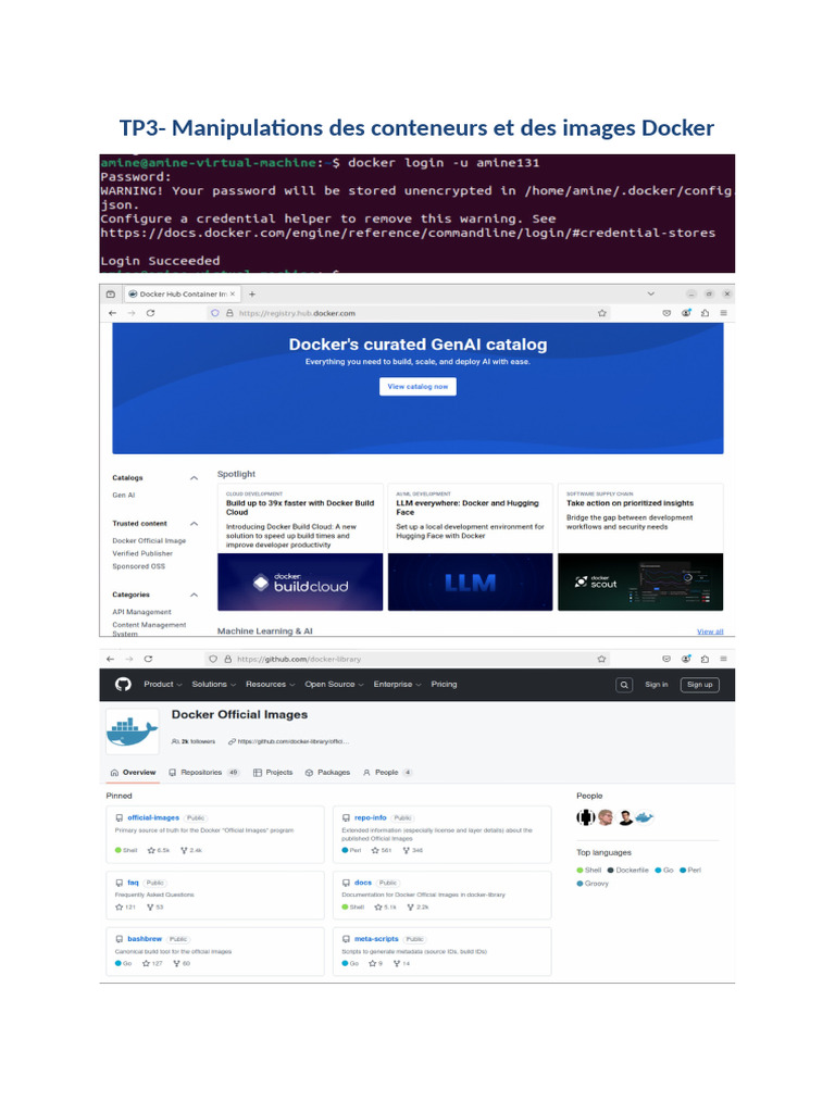 TP3-Manipulations Des Conteneurs Et Des Images Docker | PDF