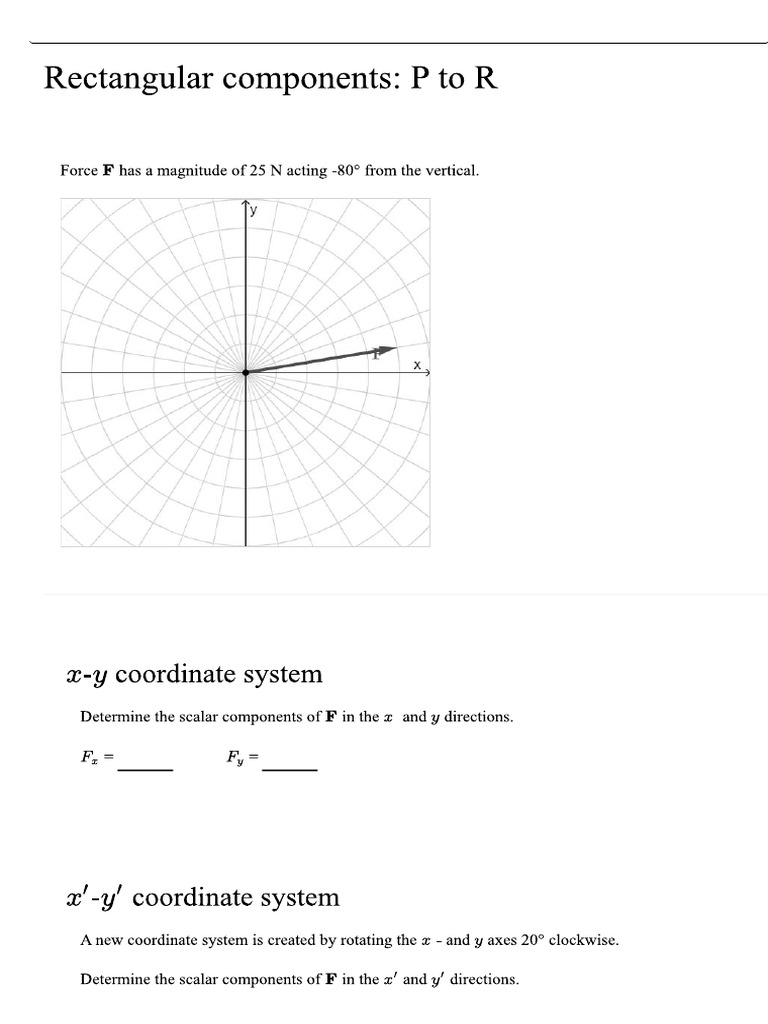 Statics - Exercises (Ch2) Ex2.01 | PDF