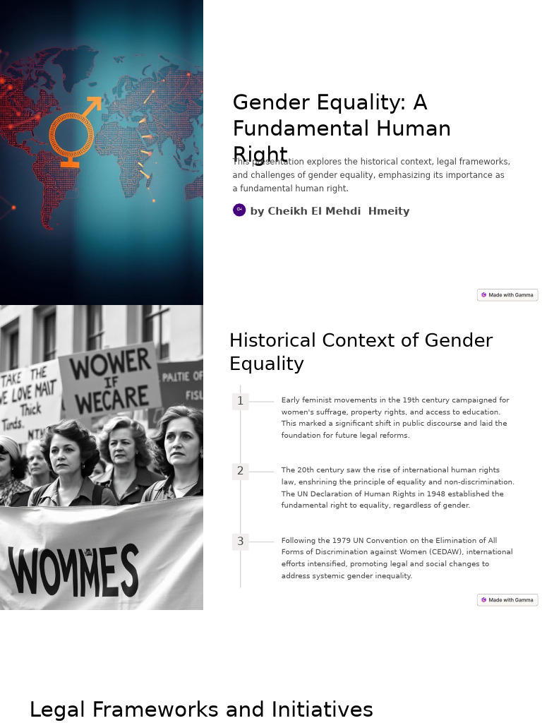Gender Equality a Fundamental Human Right | PDF | Gender Studies ...
