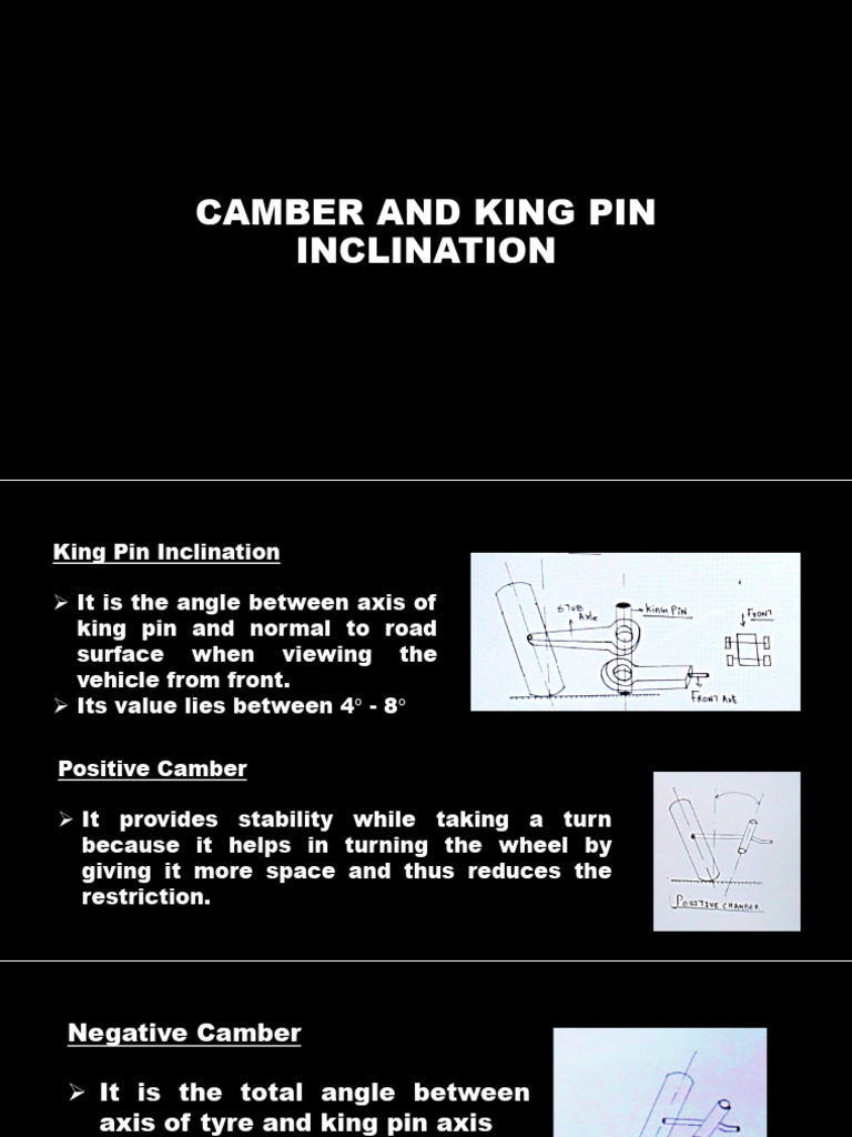 4336) Camber & King Pin Inclination | PDF