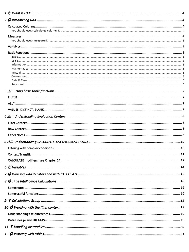 Dax Note Book Pdf Table Database Parameter Computer Programming 9713