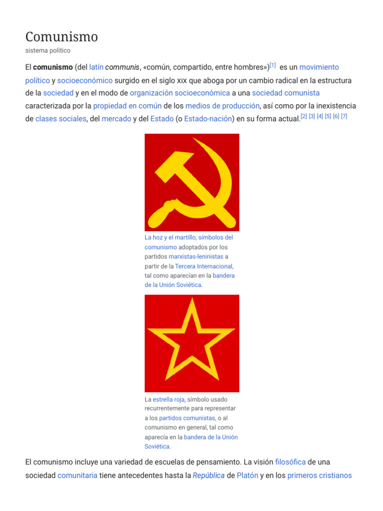 Comunismo - Wikipedia, la enciclopedia libre | PDF | Comunismo | Socialismo