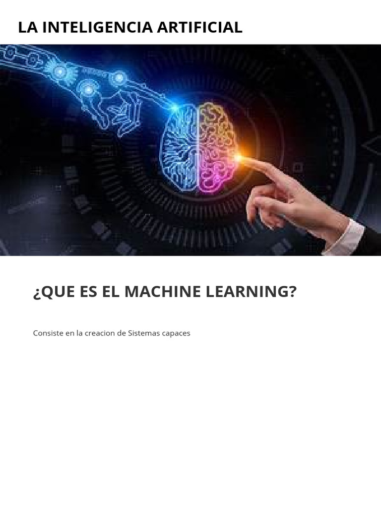 La Inteligencia Artificial | PDF