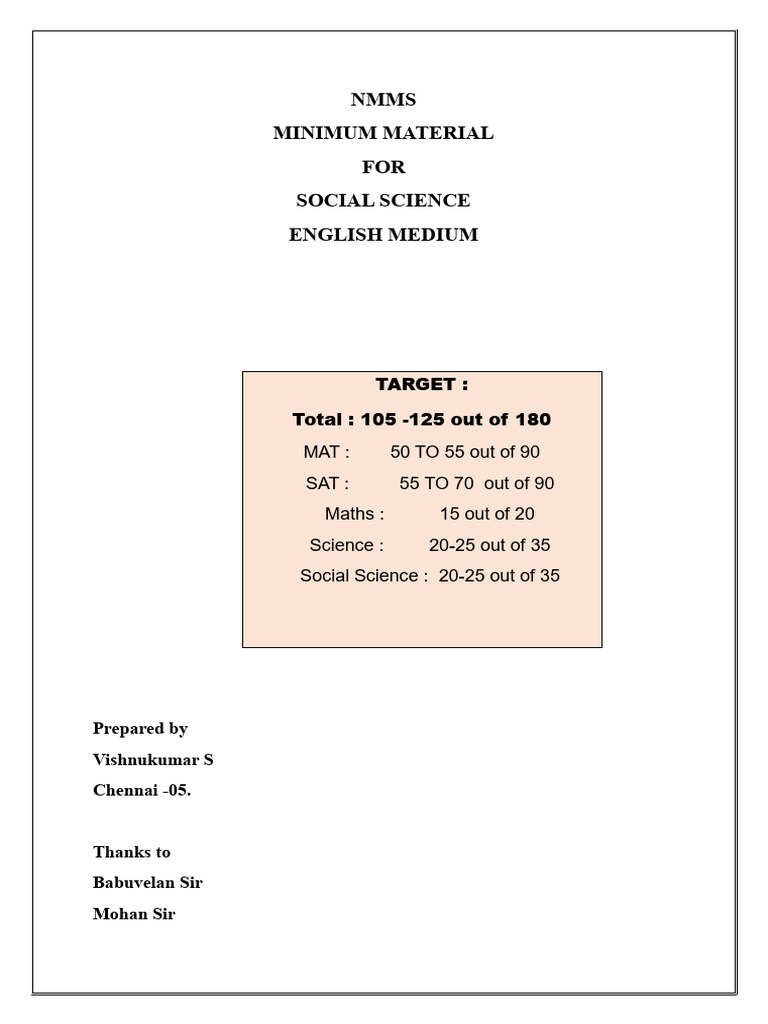Nmms Material - Social Science em | PDF | Vaishnavism | Indian Religions