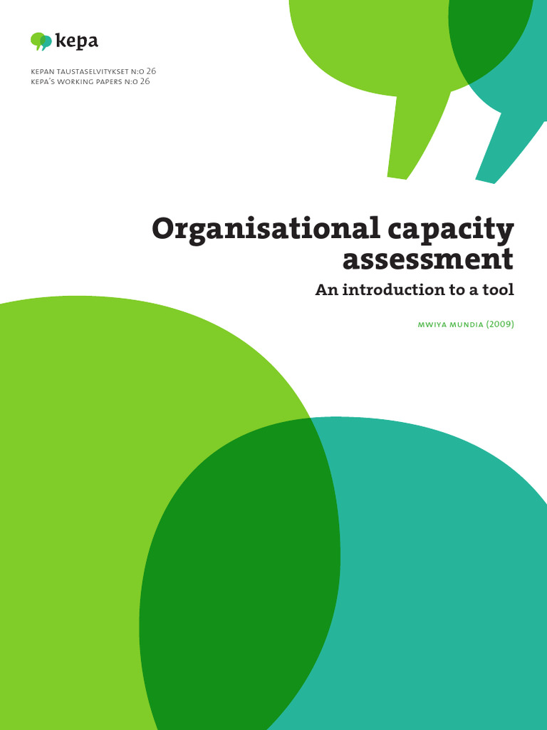 Organisational Capacity Assessment | PDF | Capacity Building | Non ...