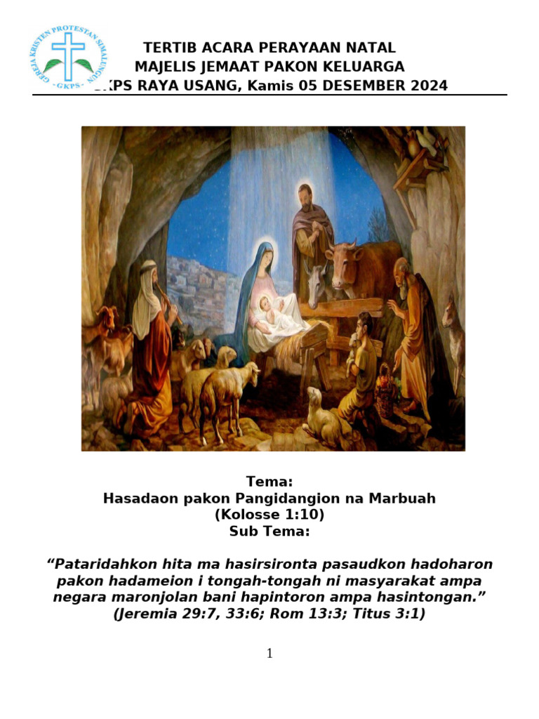 Natal Majelis Kuria | PDF