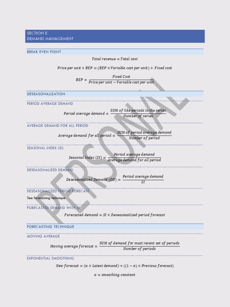 Demand & Inventory Management Guide | PDF | Inventory | Forecasting