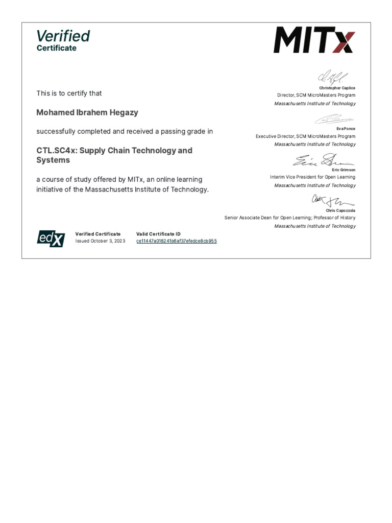 MITx CTL.sc4x Certificate _ EdX | PDF