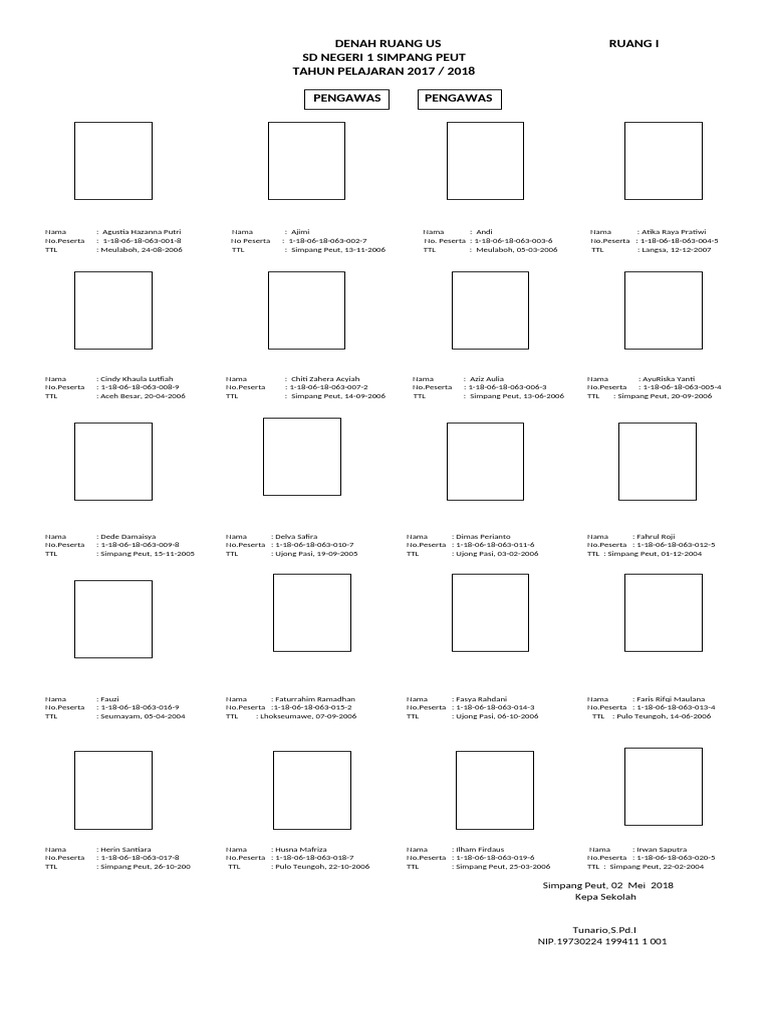 Denah Ruang Us | PDF
