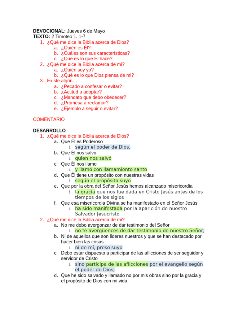 Reflexiones sobre 2 Timoteo 1:8-11 | PDF | Jesús | Evangelios