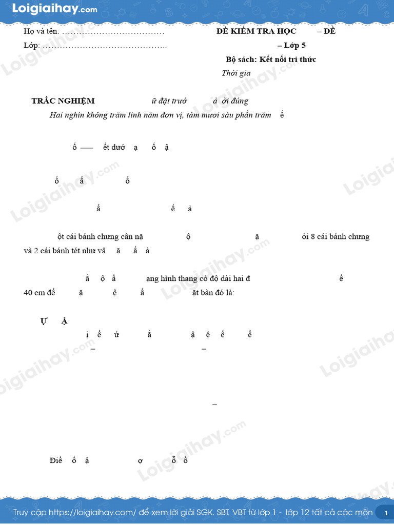 ÔN TẬP HK1.1 | PDF