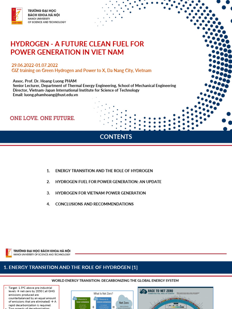 Hydrogen-A Future Clean Fuel For Power Generation in Vietnam - PHL | PDF | Electricity ...