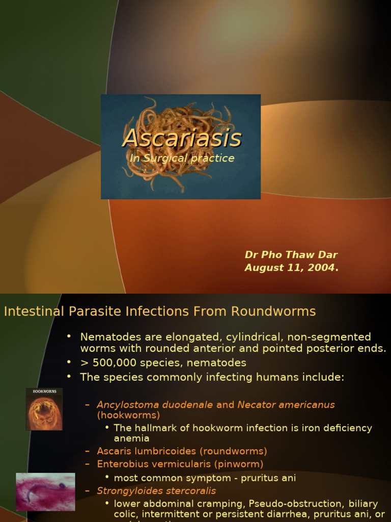 Surgical ascariasis | PDF | Gastroenterology | Diseases And Disorders