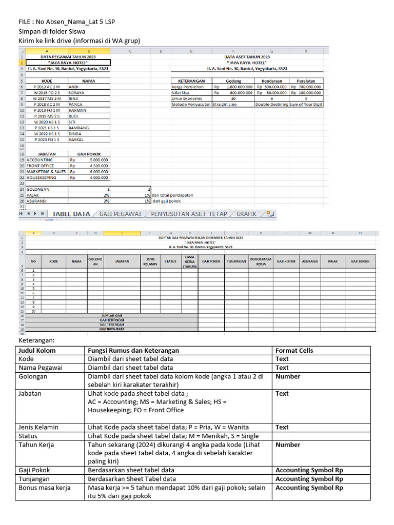 Latihan 5 Spreadsheet - LSP | PDF