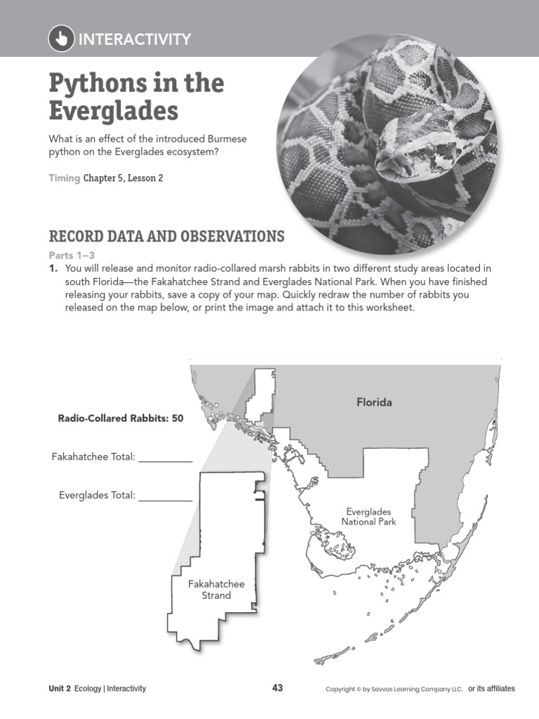 BIO_U02_CH05_PBL_Interactivity_WKS | PDF | Everglades | Natural Environment