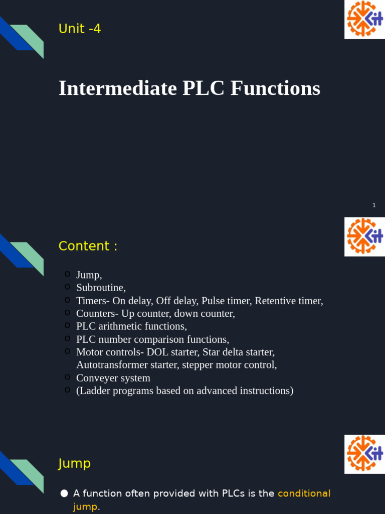 CHAPTER 4 Intermediate PLC Functions | PDF | Programmable Logic Controller | Timer