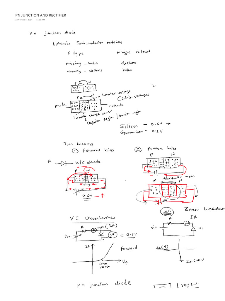 Pn Junction and Rectifier | PDF