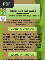 Work Immersion - Module 1 and 2 - LAS | PDF | Curriculum | Learning