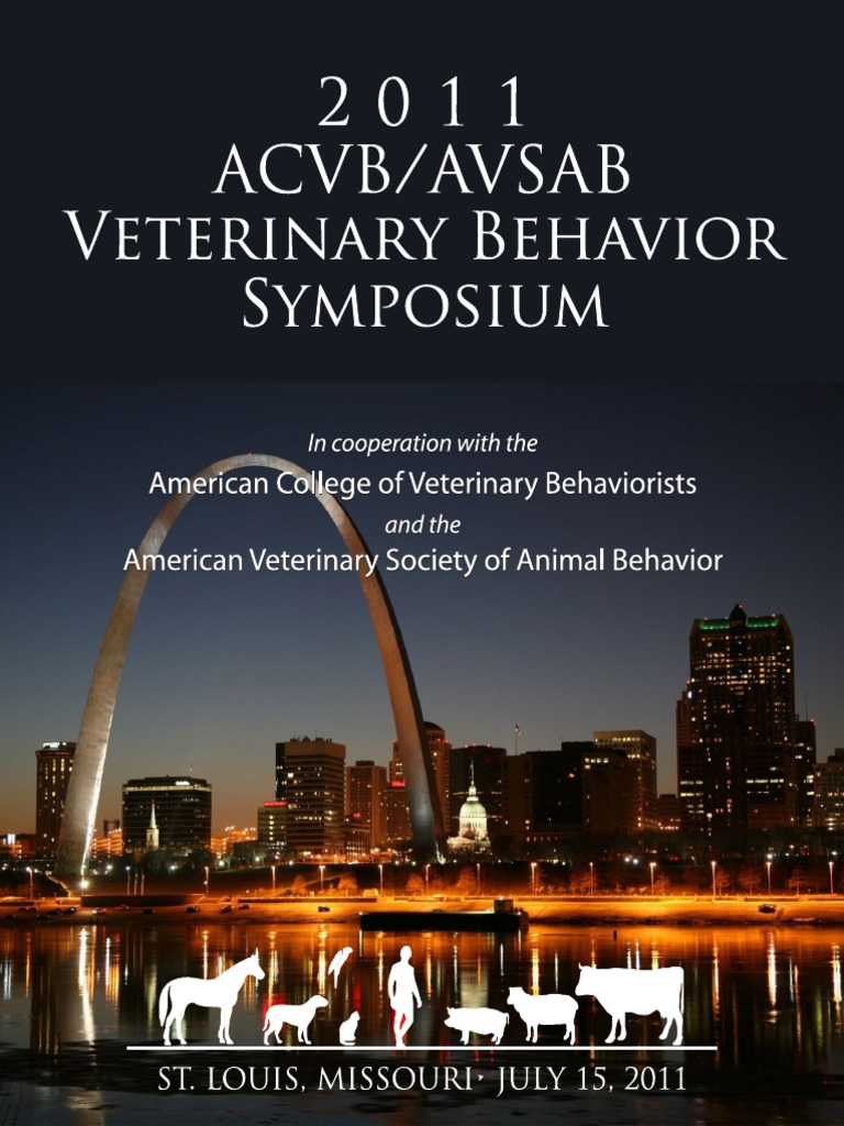 AVSAB Veterinary Behavior Symposium 2011 | PDF | Dogs | Cats