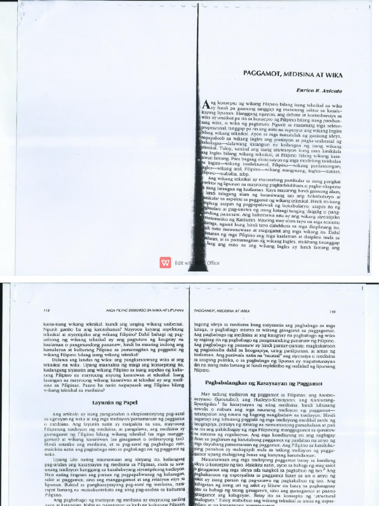 paggamot-medisina-at-wika-1 | PDF