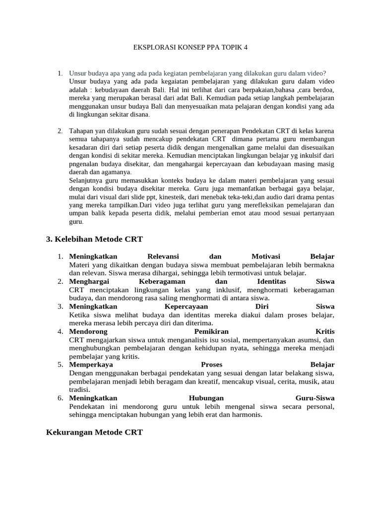 Eksplorasi Konsep Ppa Topik 4 | PDF