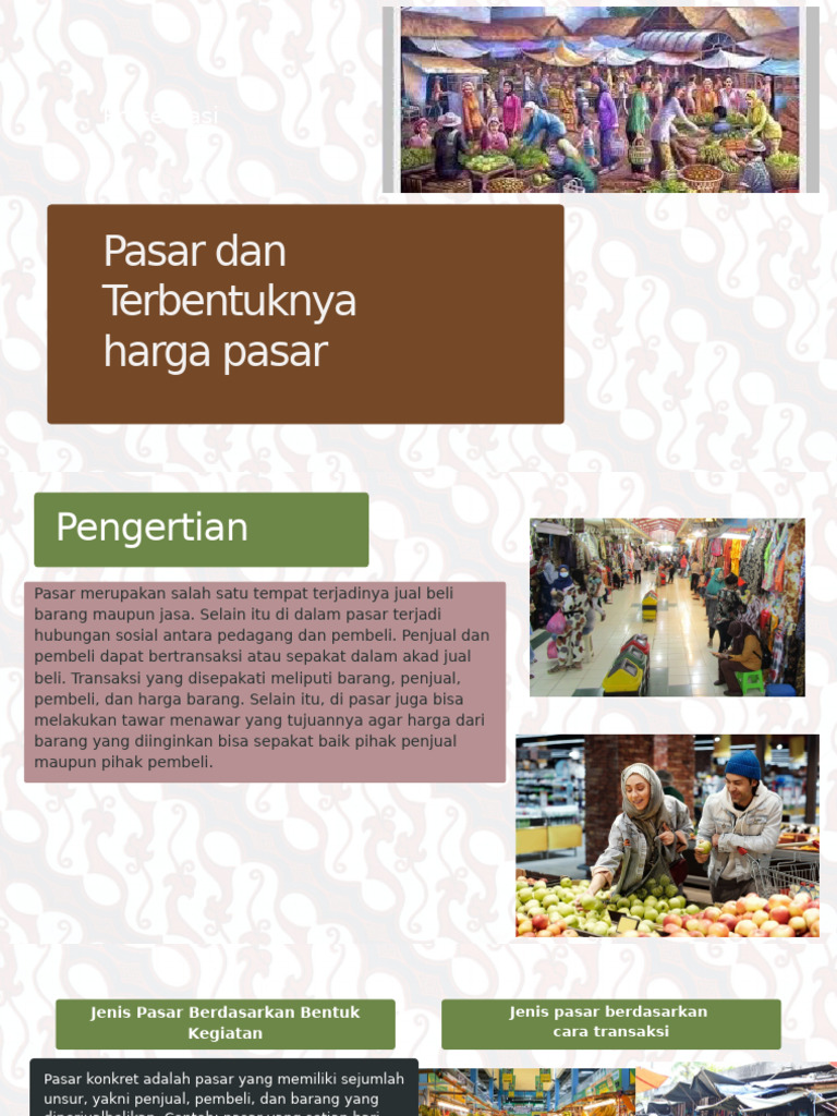 Pasar Dan Terbentuknya Harga Pasar | PDF
