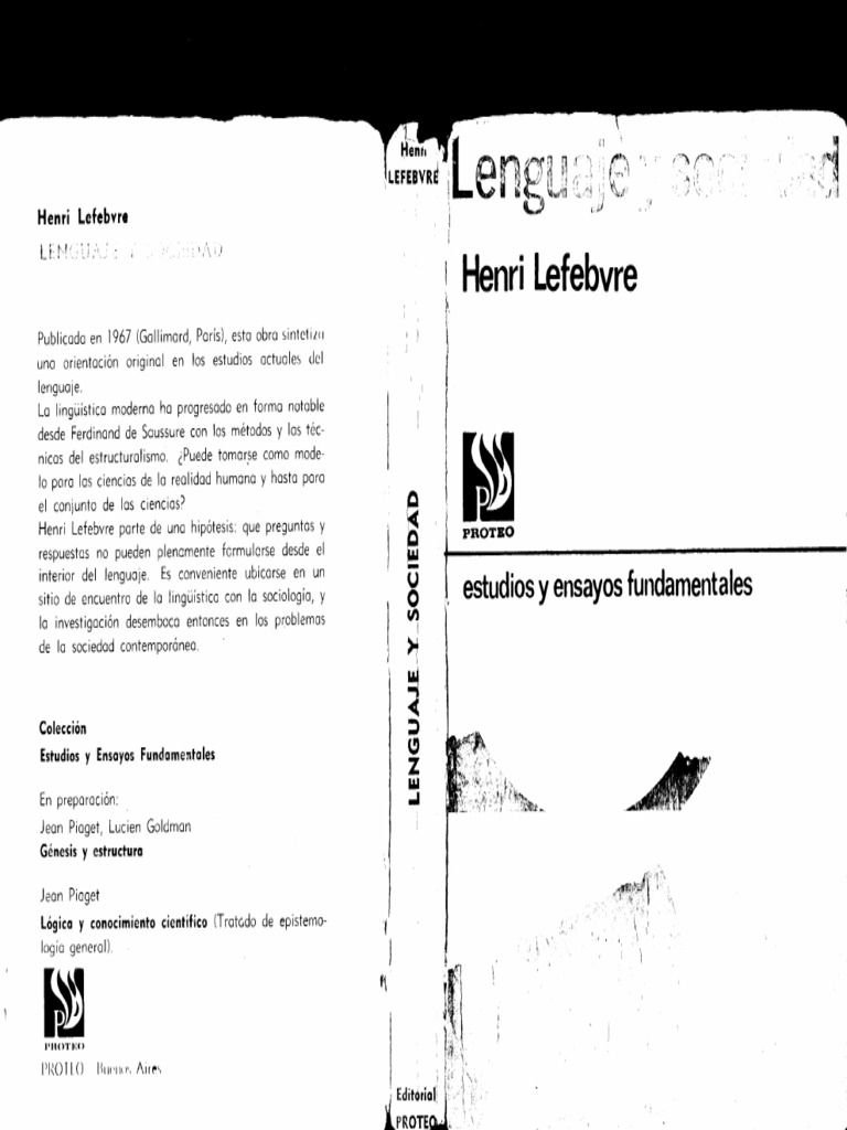 Lenguaje y Sociedad Henri Lefebvre | PDF