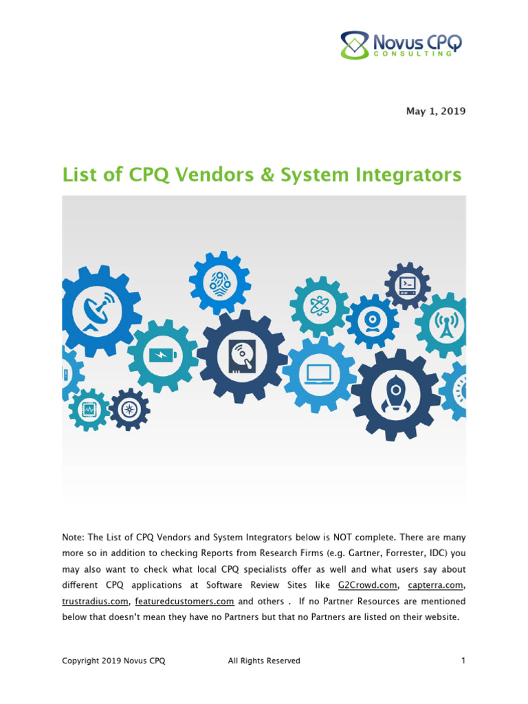 Vendors System Integrators | PDF | Oracle Corporation | Customer ...