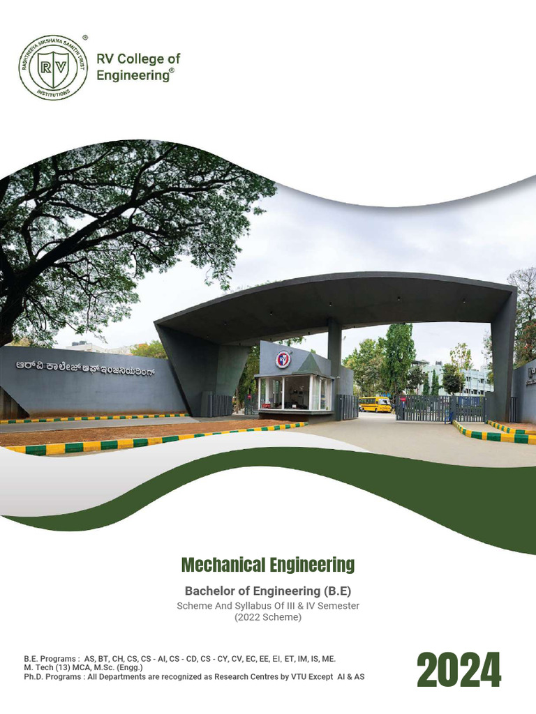B.E. Mechanical Engineering Syllabus 2024 | PDF | Laplace Transform ...
