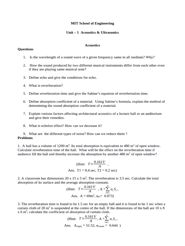 Questions All Units | PDF | Diffraction | Optics