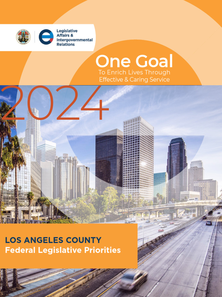 Los Angeles County Federal Legislative Priorities 2024 | PDF | Mental ...