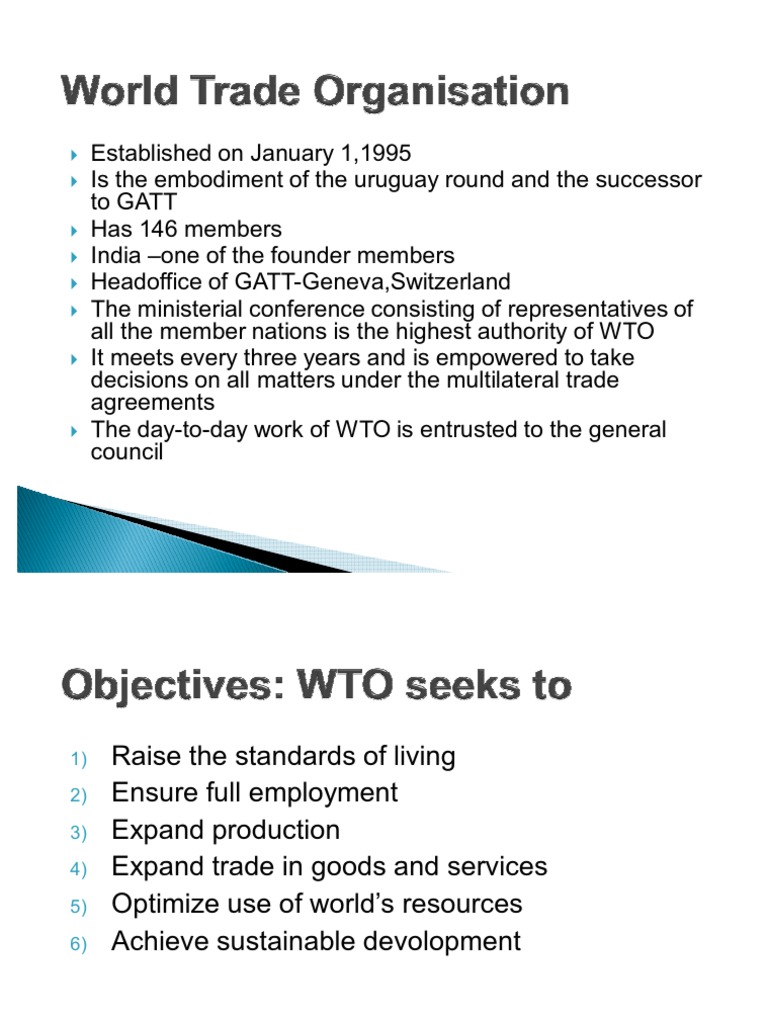 Unit 6 WTO Busi | PDF