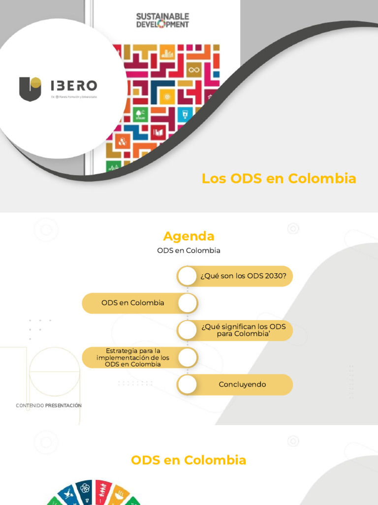 Los ODS en Colombia | PDF | Economias | Desarrollo economico