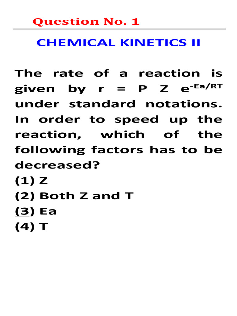 MN-Chemical Kinetics-SLIDE-II | PDF | Activation Energy | Reaction Rate