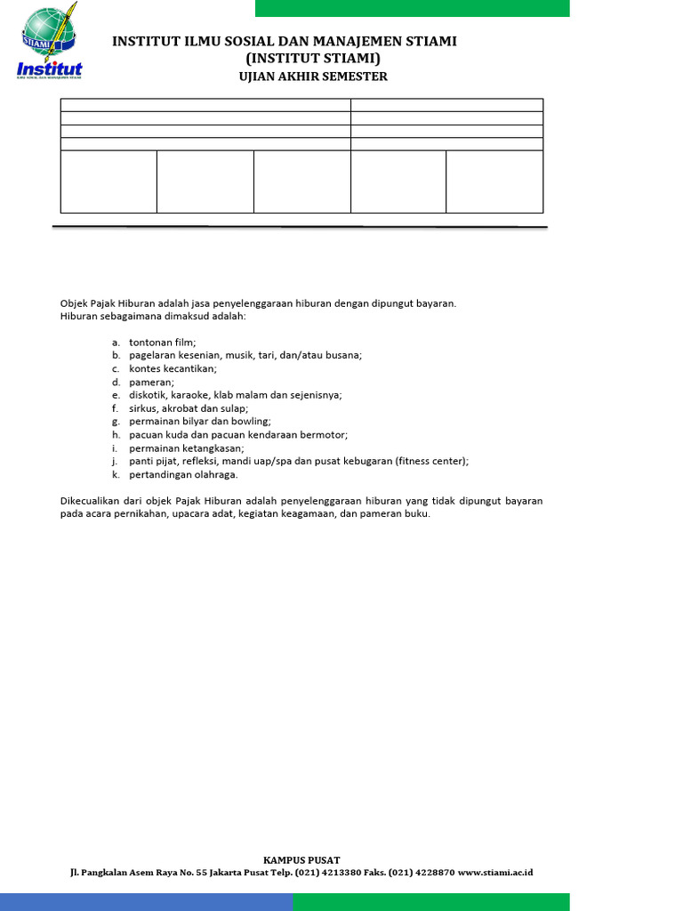 Pajak Hiburan dan Retribusi Daerah Indonesia | PDF