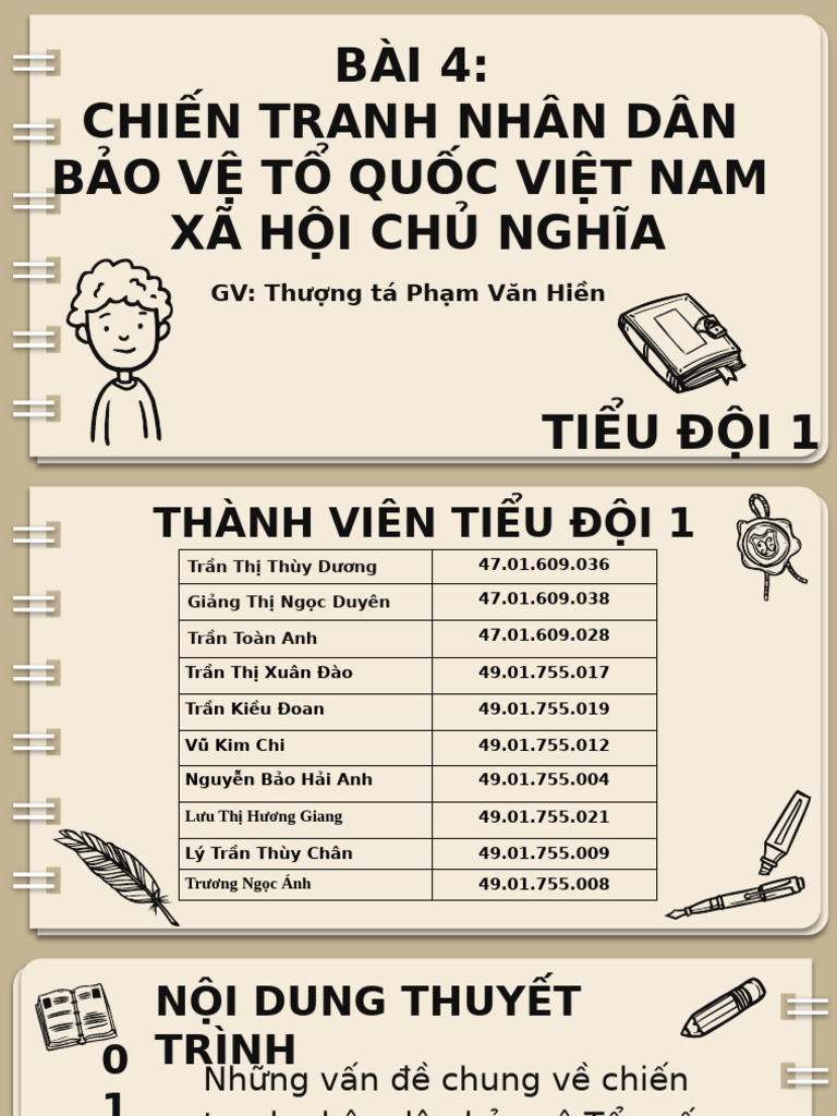 QP1 - Tiểu Đội 1 - Đã Chỉnh Sửa | PDF