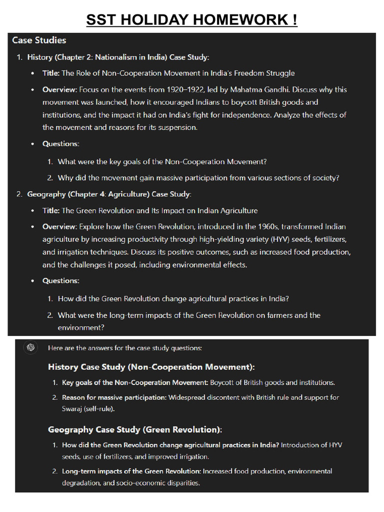 SST Homework Full222 | PDF