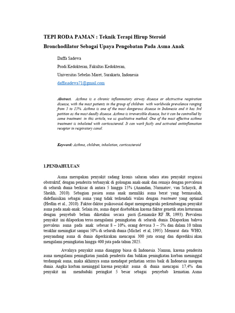 Tepi Roda Paman - Daffa Sadewa - G0018049 | PDF