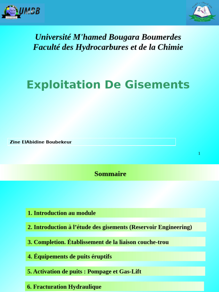 Étude des Gisements Pétroliers et Réservoirs | PDF | Porosité ...