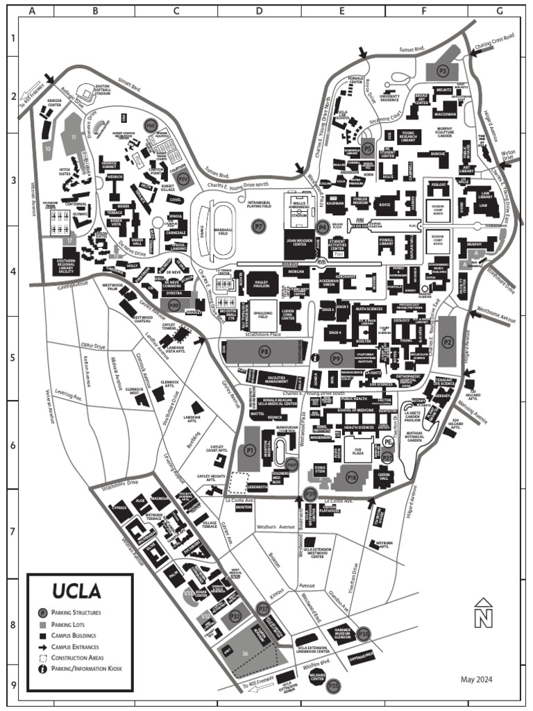 UCLA GRE Map | PDF | University Of California