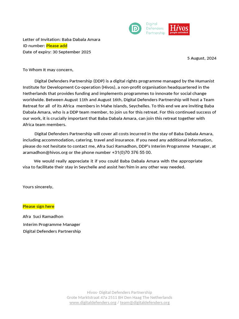 2024 Seychelle Letter to Whom It May Concern Amara (1) | PDF