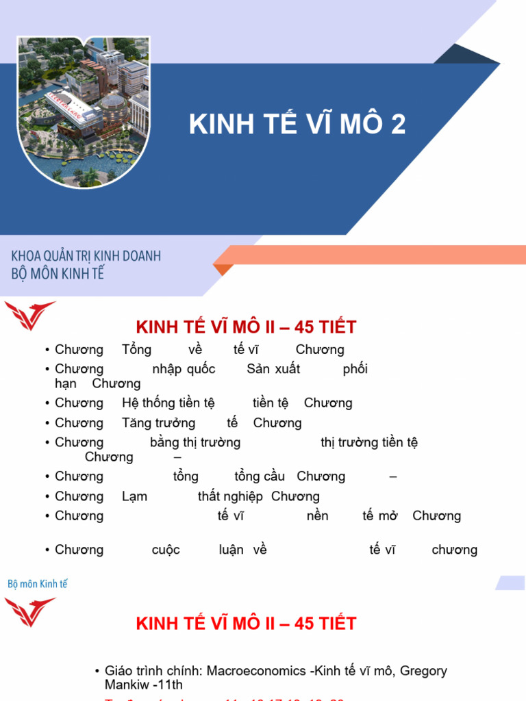 - macro 2 - c1 Tổng Quan Về Kt Vĩ Mô- Sv- New 2024 | PDF
