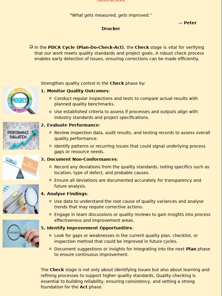 Optimizing Quality Control In Pdca Cycle Pdf