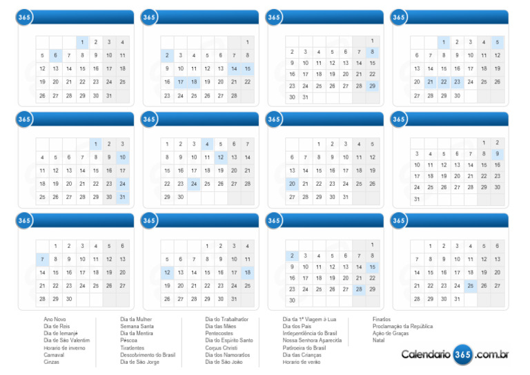 Calend%C3%A1rio 2026 | PDF