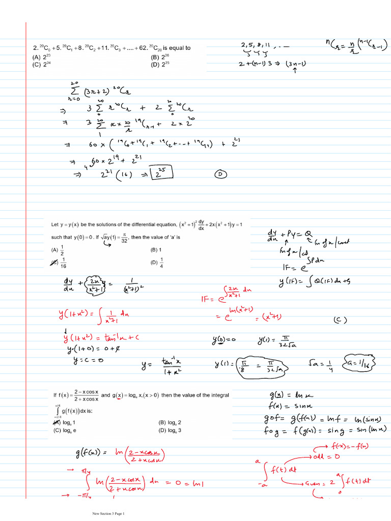 l2. 12n1 Mathematics Pyqs 21.11.2024 | PDF
