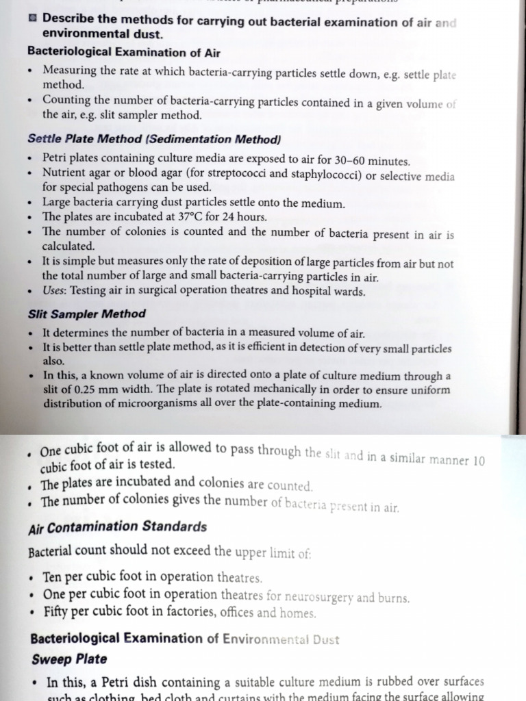 Air Contamination Measurement | PDF | Bacteria | Growth Medium