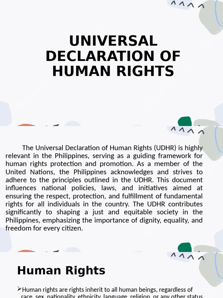 Group 5 Udhr | PDF | Human Rights | Government