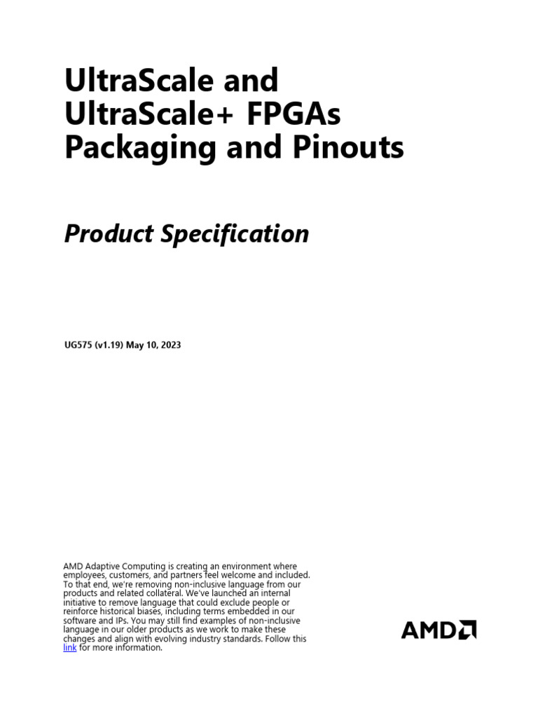 Ug575 Ultrascale PKG Pinout | PDF | System On A Chip | Computer Science