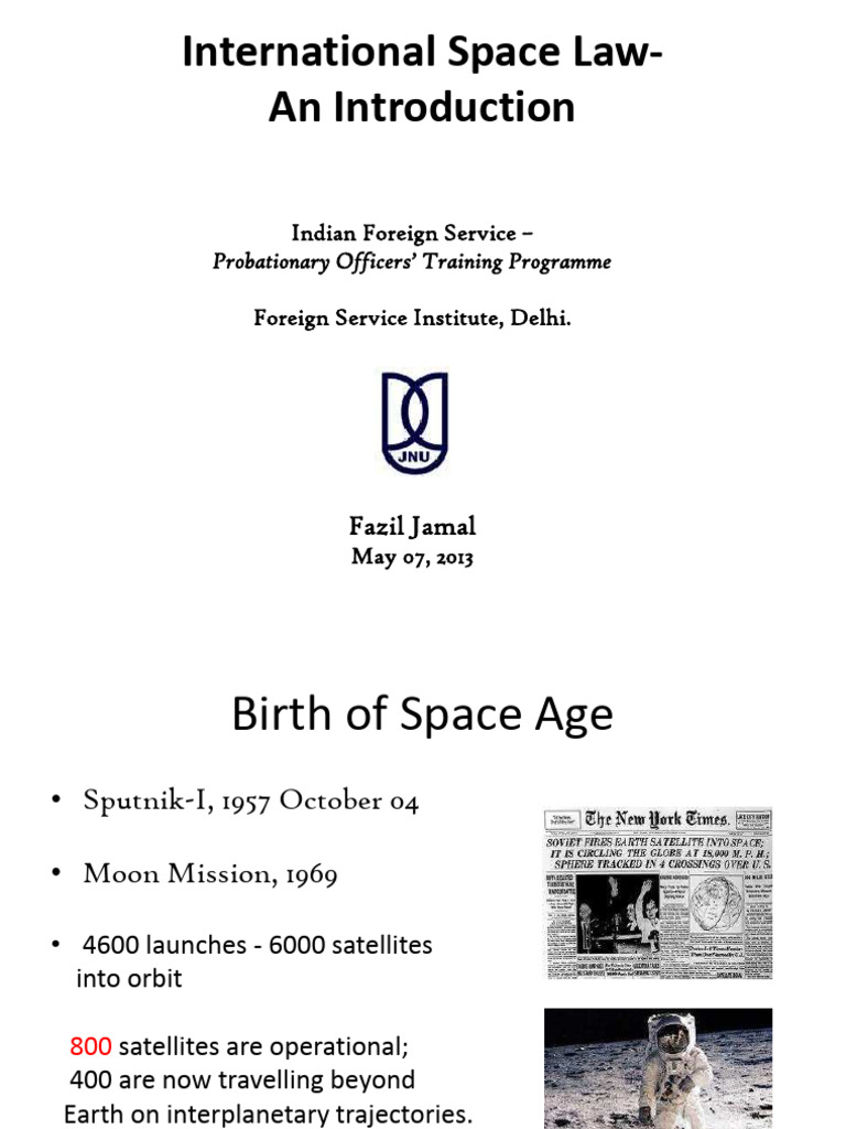 International_Space_Law_An_Introduction | PDF | Treaty | Outer Space